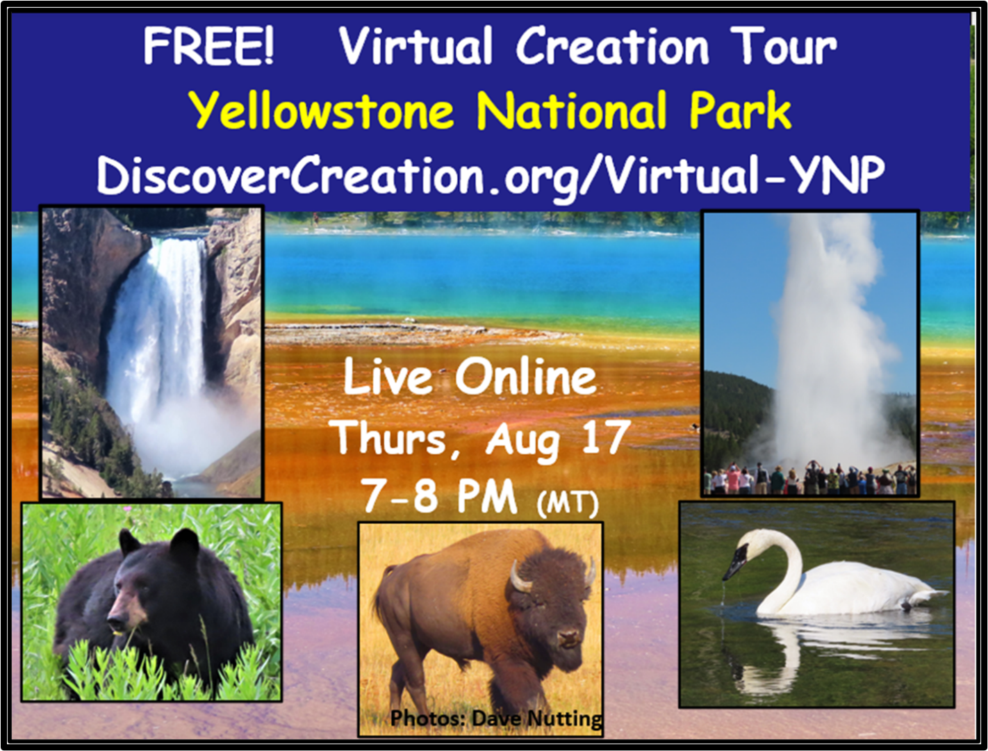 Virtual Creation Tour – Yellowstone National Park! | Alpha Omega Institute